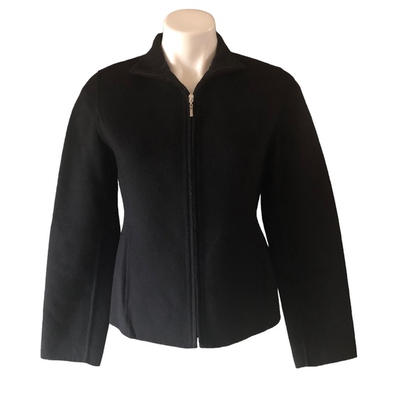 Alexandra Bartlett | Jackets & Coats | Alexandra Bartlett Black Zipper ...